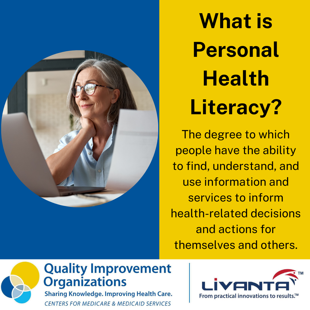 Personal health literacy is the degree to which people have the ability ...